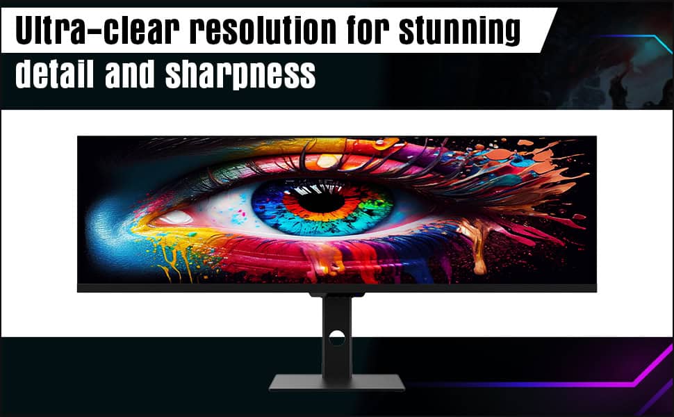 QSM 44" Ultrawide Flat Monitor - DFHD 120Hz 32:9 HDR (3840x1080) - Q Vision