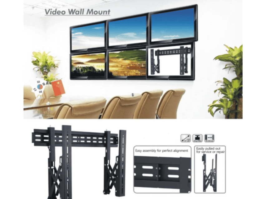 Q-Tee TV Wall Mount Bracket for 30-70” TVs with Pop-Out Function - Q Vision