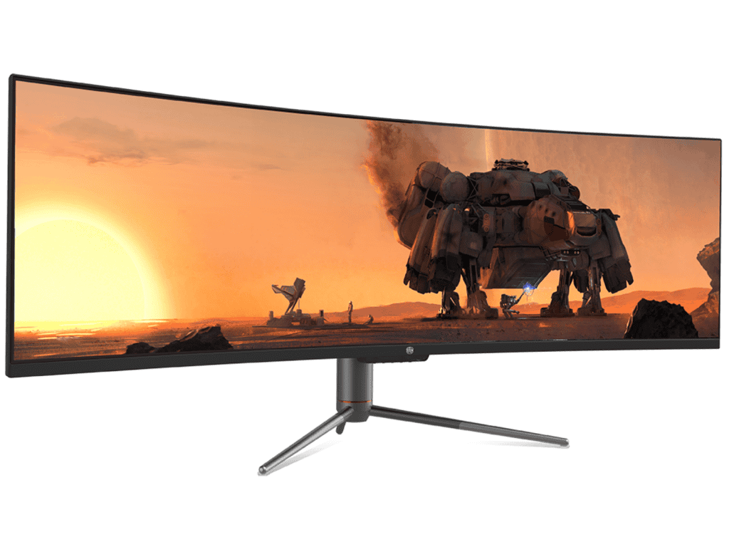 QSM 49" Curved DFHD 32:9 Ultrawide 144Hz 6ms Gaming and Office Monitor ...