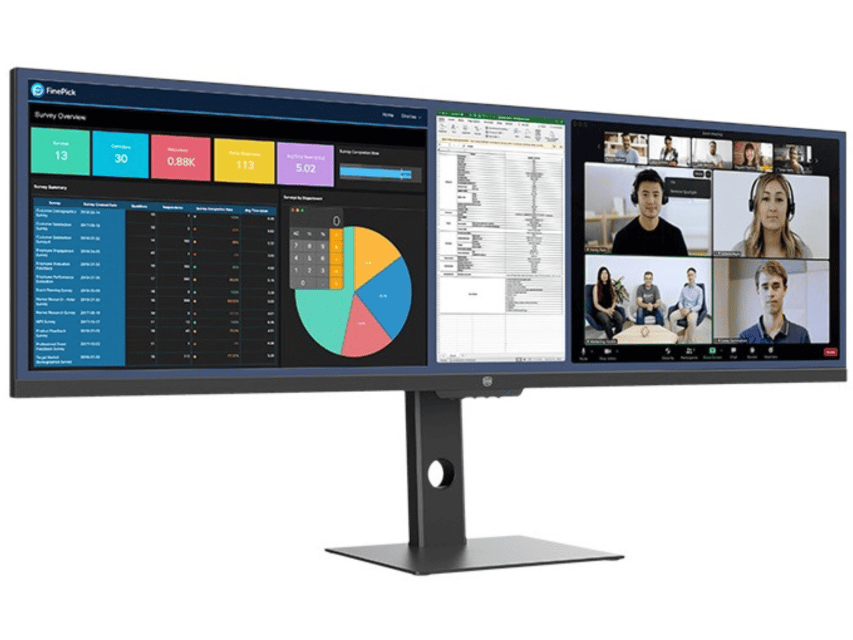 QSM 44" Ultrawide Flat Monitor - DFHD 120Hz 32:9 HDR (3840x1080) - Q Vision