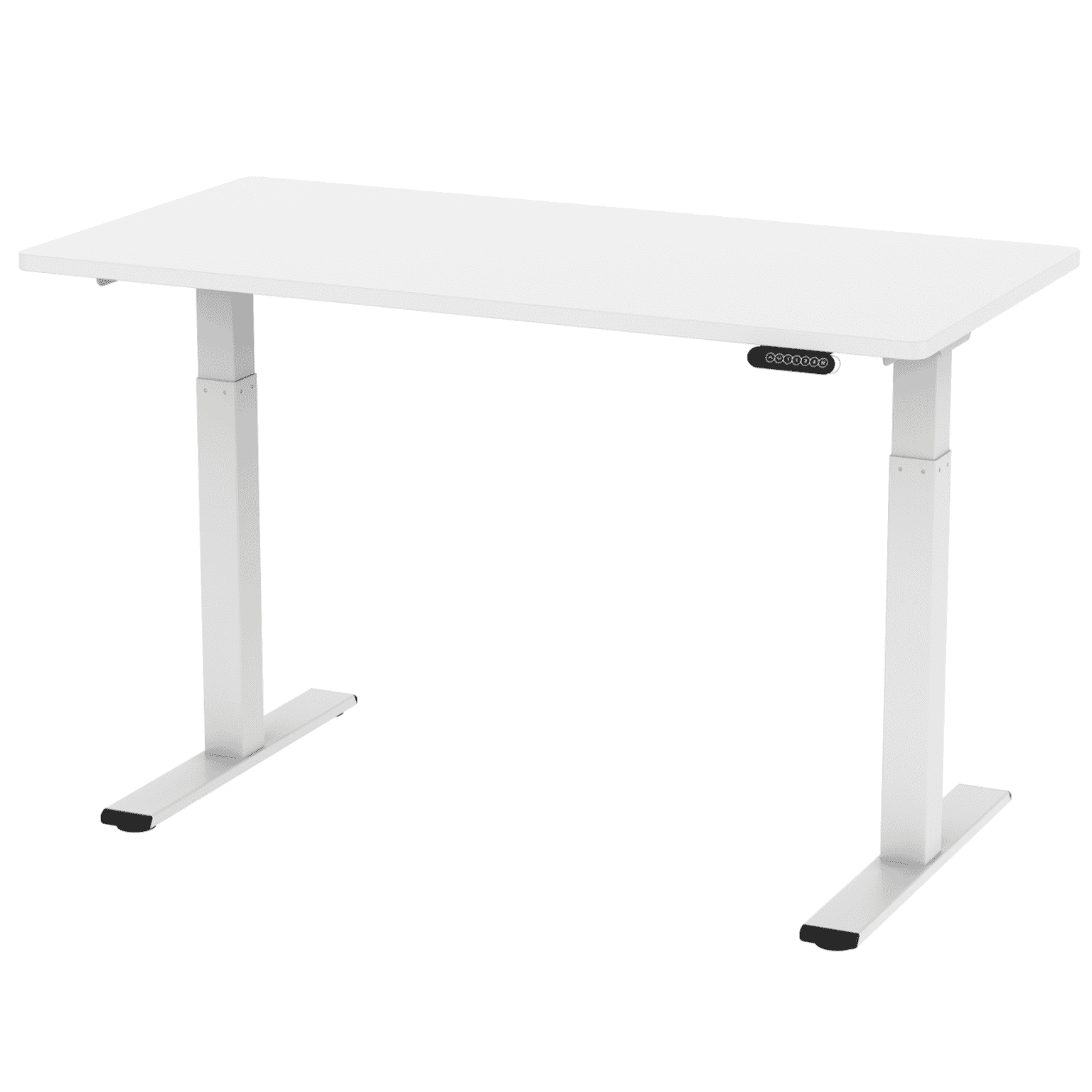 DESX Height Adjustable Electric Standing Desk | Dual Motor | Ergonomic Design | White - Q Vision