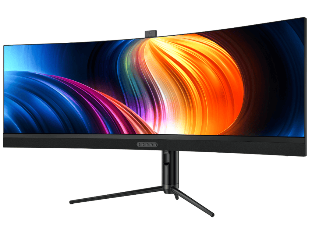 QSM 45" 5K 120Hz Ultra-Wide Curved Monitor with Pop-Out Camera - Q Vision